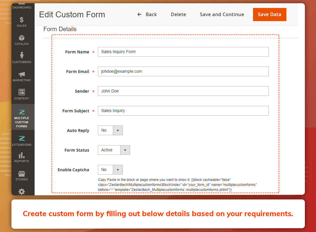 Magento 2 Custom Forms Extension | Zestard Shop
